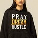 Pray Dream Hustle Svg, Motivation Svg, Jesus Cross Svg, Faith Svg ...