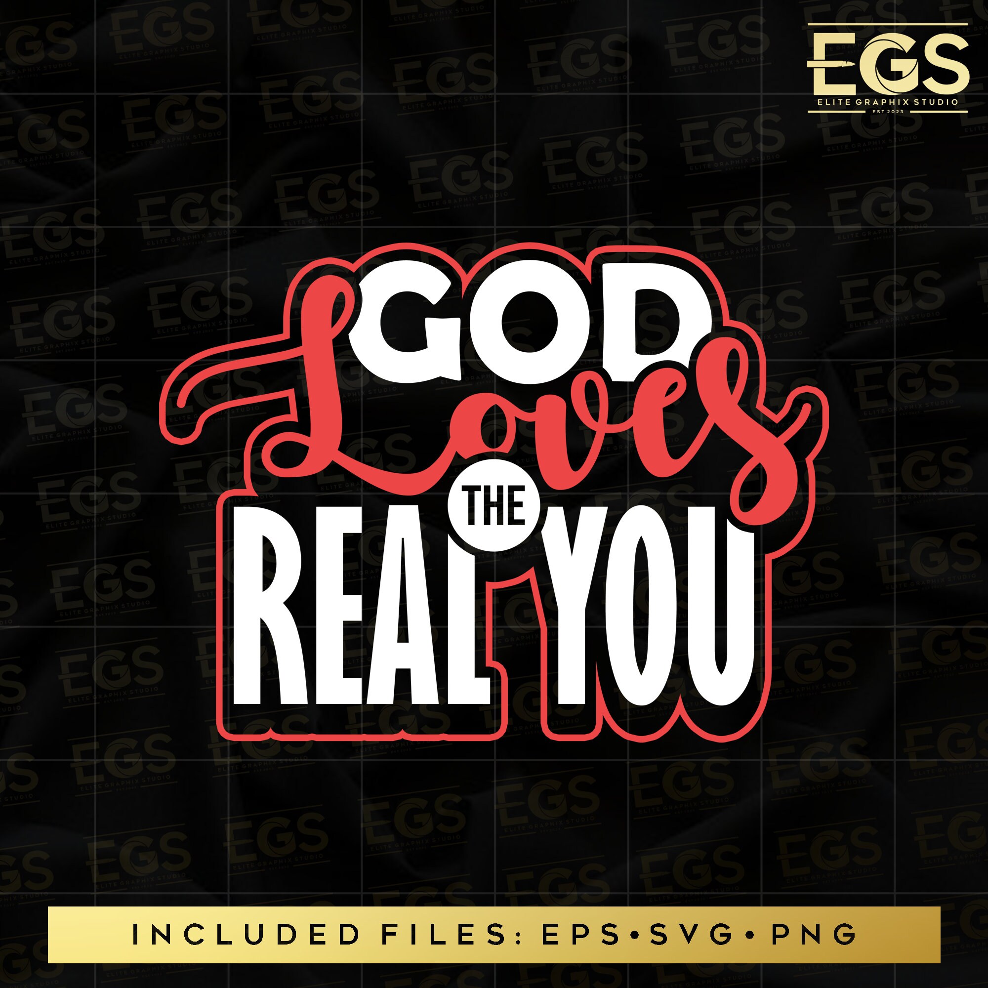 God Loves the Real You Svg Christian Streetwear Svg Bible - Etsy