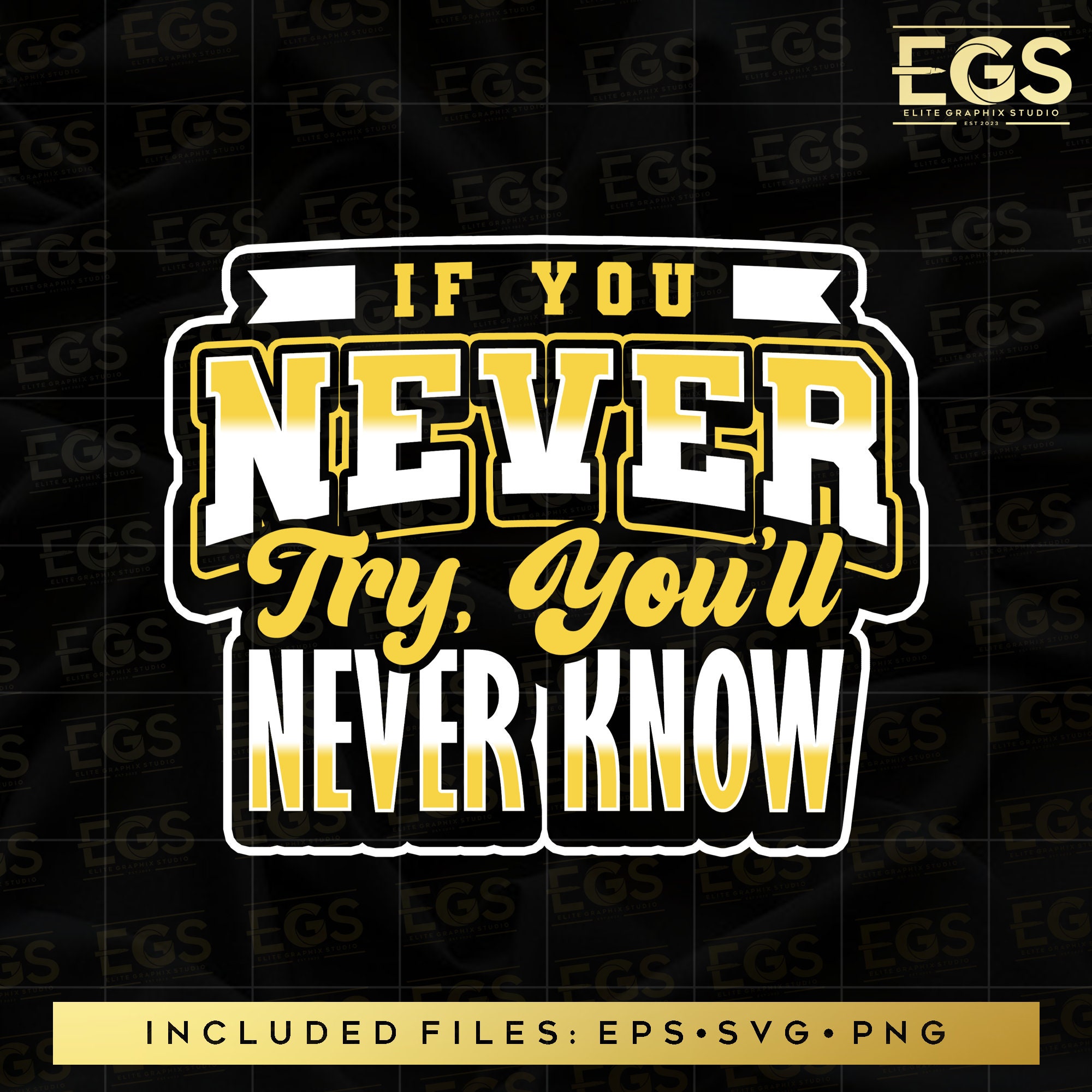 If You Never Try You'll Never Know Svg Motivation Svg - Etsy