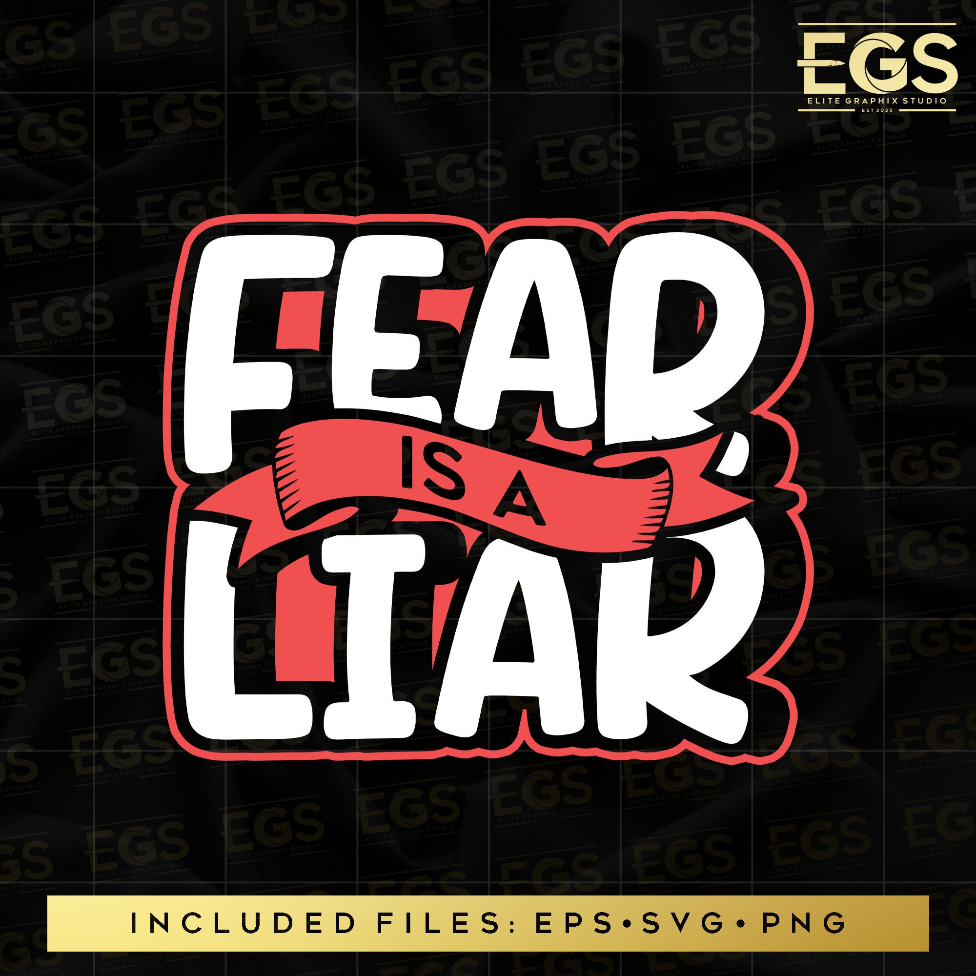Fear is A Liar Svg, Christian Art Svg, Christian Bible Art Svg ...