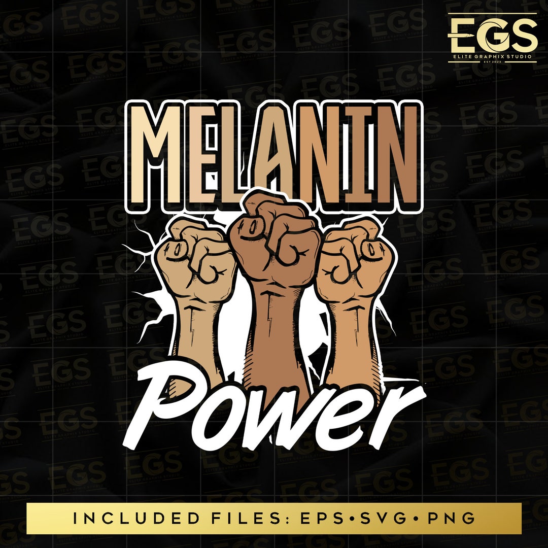 Melanin Power Svg, Raised Fist Svg, Black Power Svg, African American ...