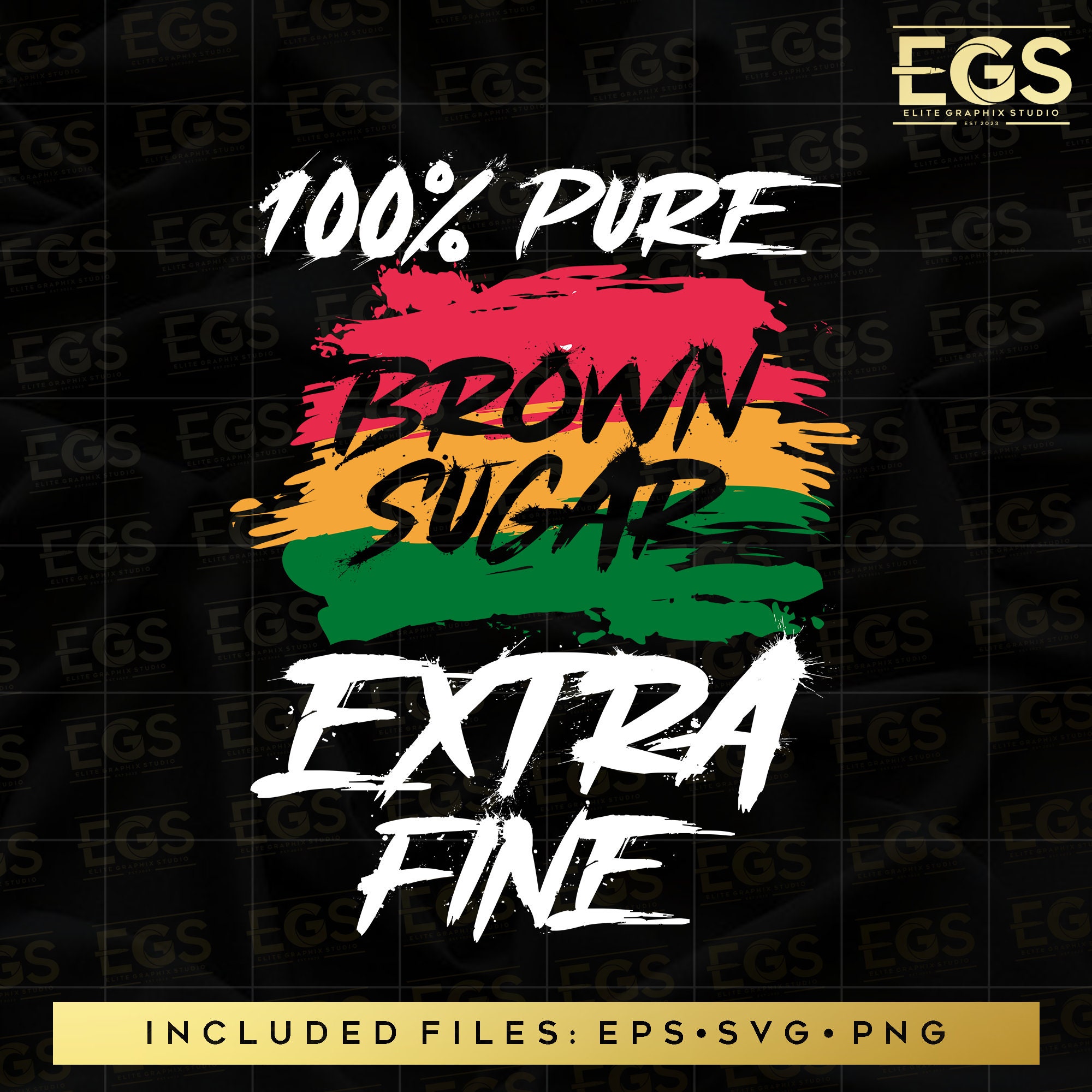 100% Pure Brown Sugar Svg Black Power Svg Melanated Svg - Etsy