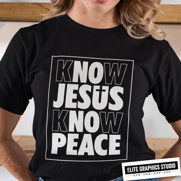 Know Jesus Know Peace Png - Etsy