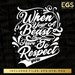 When Your A Beast They Have to Respect You Svg, Motivational Svg, Quote ...
