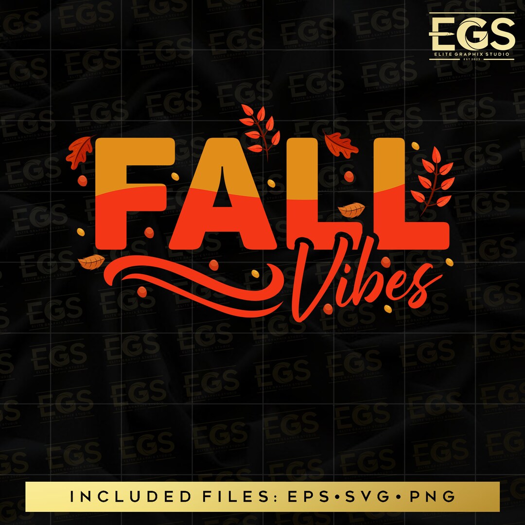 Fall Vibes Svg, Fall SVG, October SVG, Cricut Svg, Fall Art, Fall ...