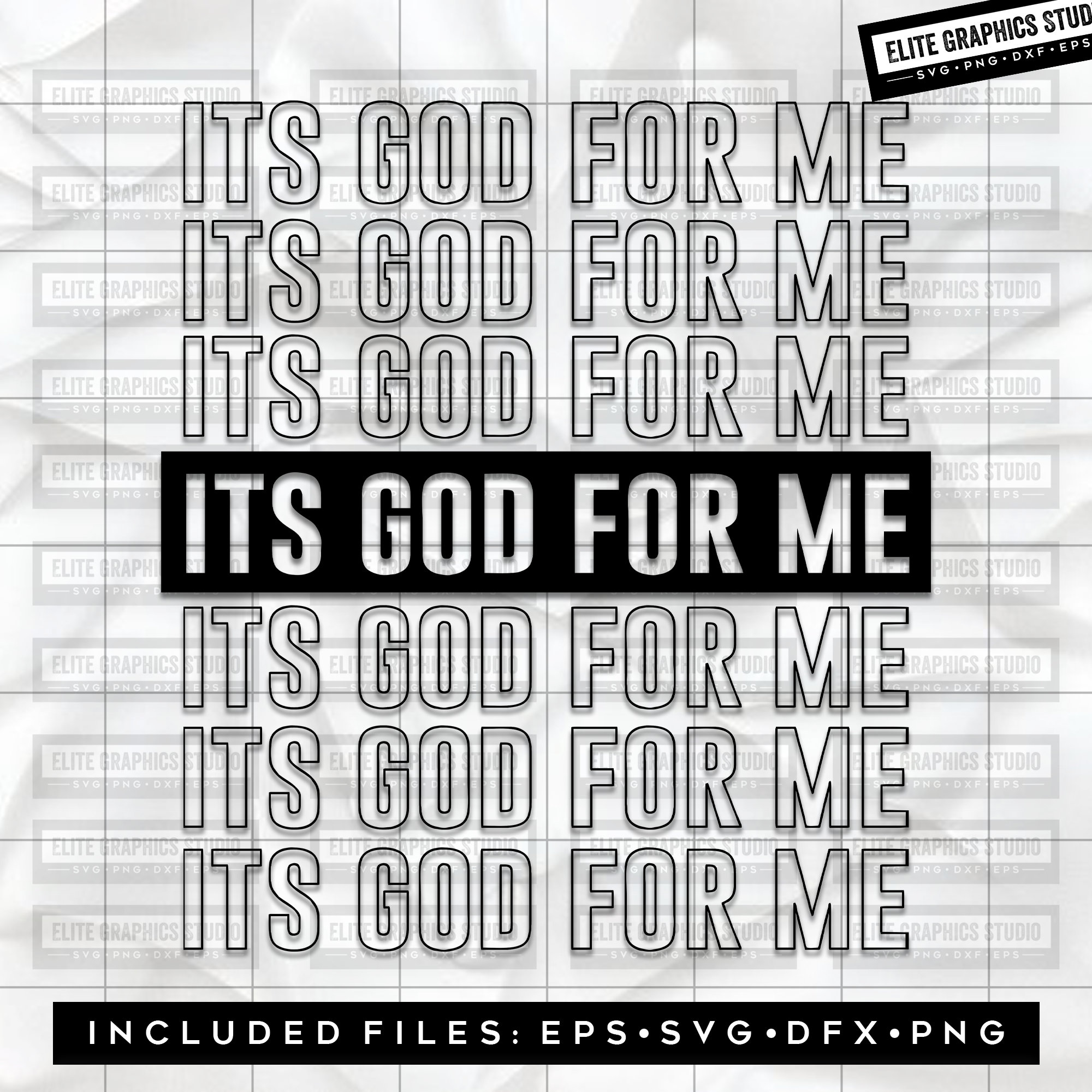 Its God for Me Svg, Bible Verse Svg, Scripture Svg, Christian Svg ...