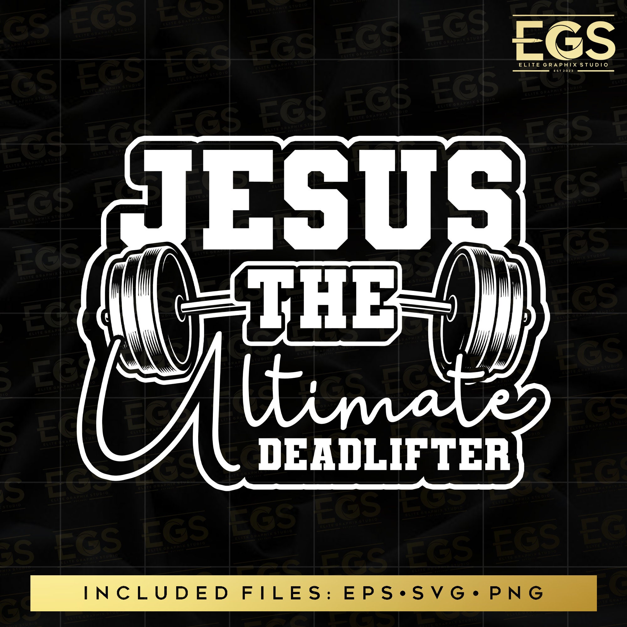 Jesus the Ultimate Deadlifter Svg Christian Humor Svg Bible - Etsy ...