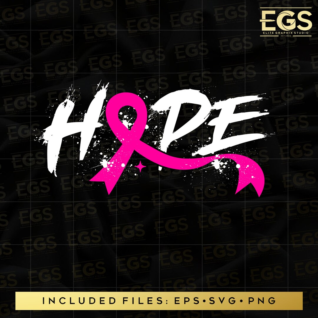 Hope Svg, Cancer Svg, Fighter Svg, Breast Cancer Svg, October Svg ...