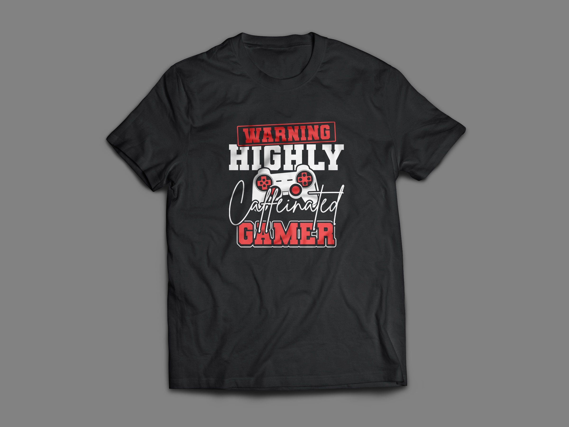 Warning Highly Caffeinated Gamer Svg, Gaming Art Svg, Sarcasm Svg, Png ...