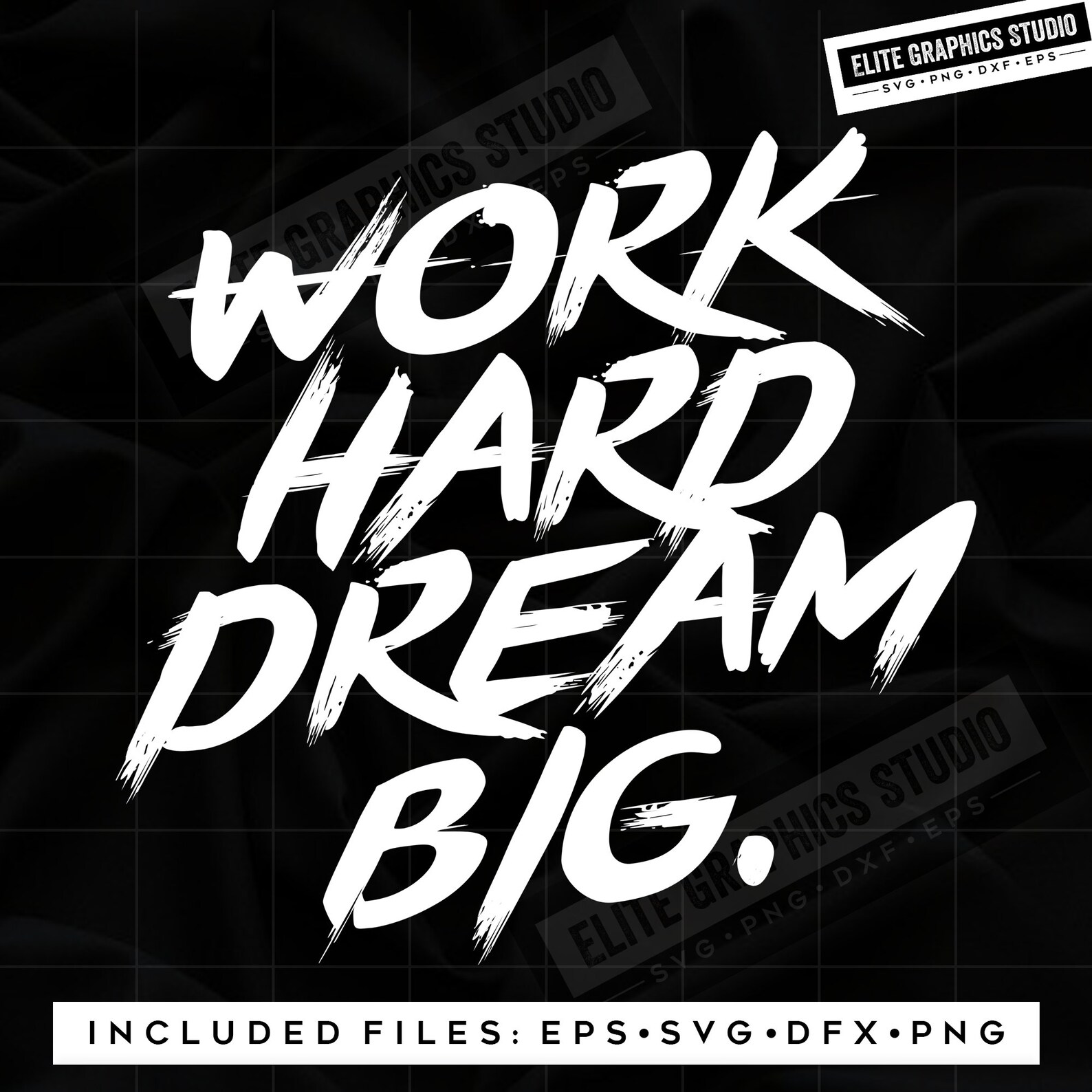 Work Hard Dream Big Svg, Workout Svg, Motivational Svg, Inspiration Svg ...