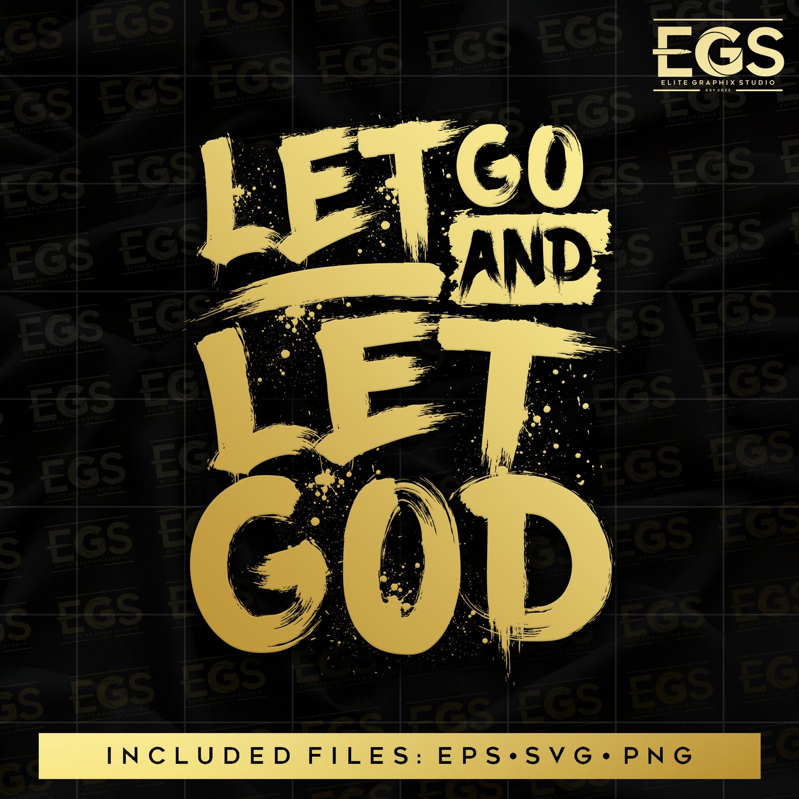 Let Go and Let God Svg, Psalm Svg, Christian Streetwear Svg, Christian Bible Art Png, Digital ...