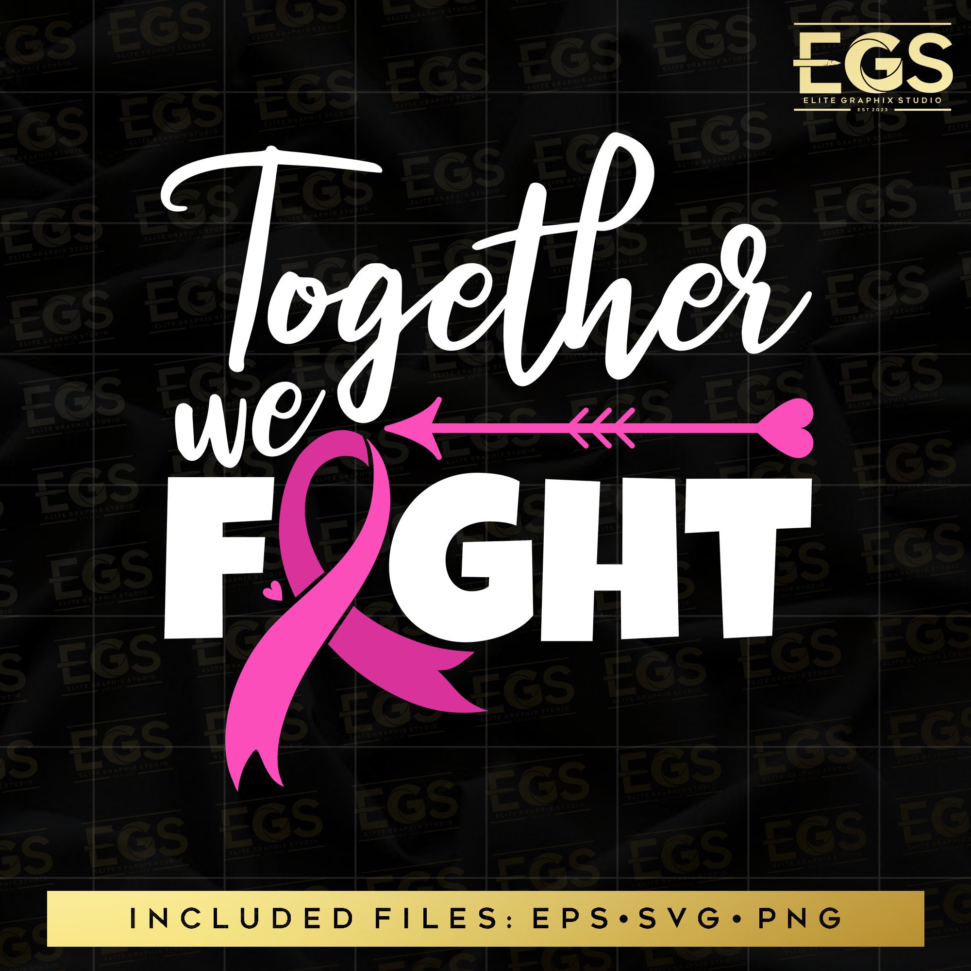 Together We Fight Svg Breast Cancer Svg October Svg Cancer - Etsy