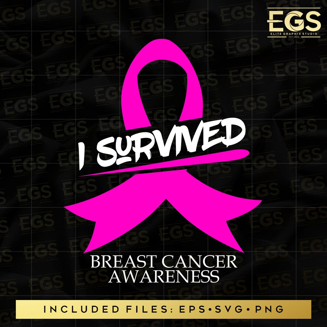 I Survived Svg, Breast Cancer Svg, October Svg, Cancer Svg, Cancer ...