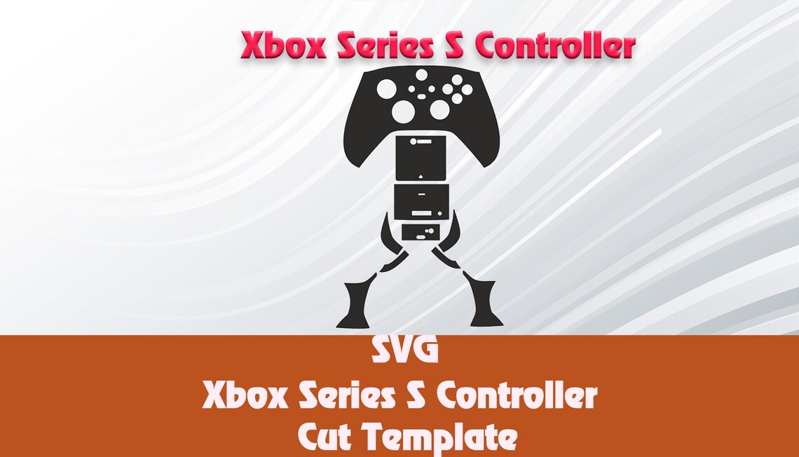 Xbox Series S Controller Template, Skin Full Wrap Skin Cutting Template ...