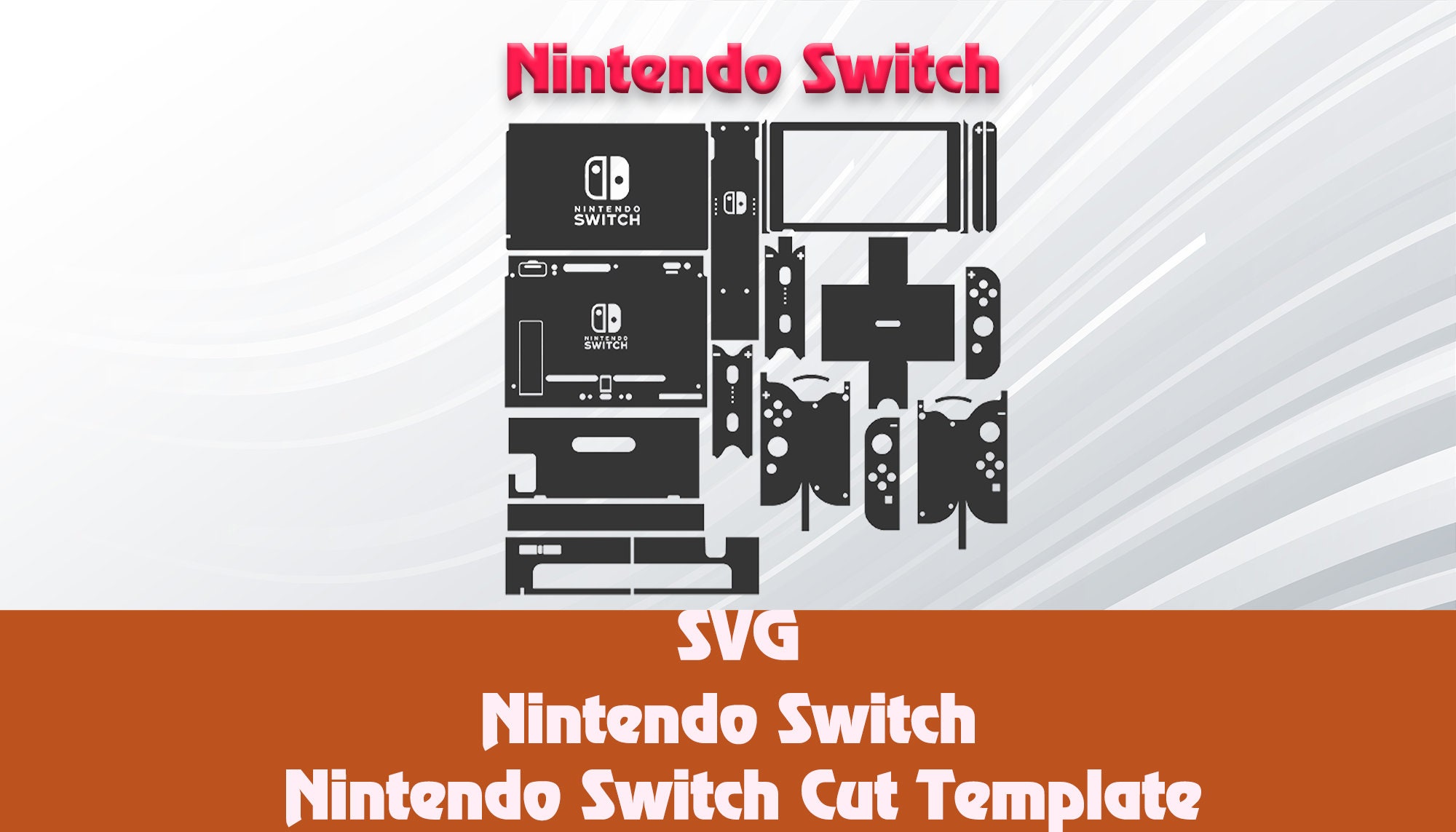 Ns Switch Console - Cricut Vector Cut File - Vector Cut File - Wrap ...