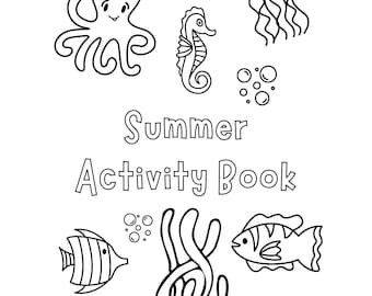 Printable Summer Fun Activity Book!, Children's Summer Activity Book - Etsy