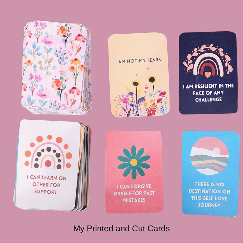 Self-esteem Affirmation Cards - Confidence Boosting - Positive ...