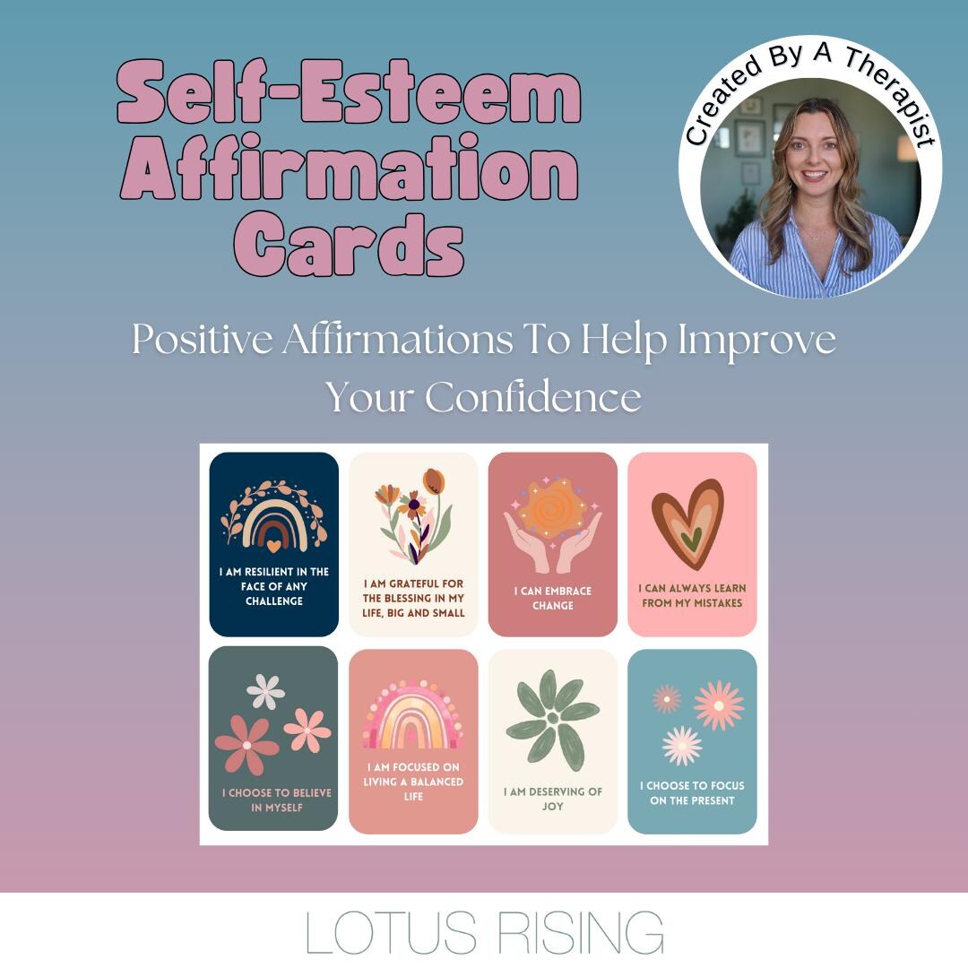 Self-esteem Affirmation Cards - Confidence Boosting - Positive ...