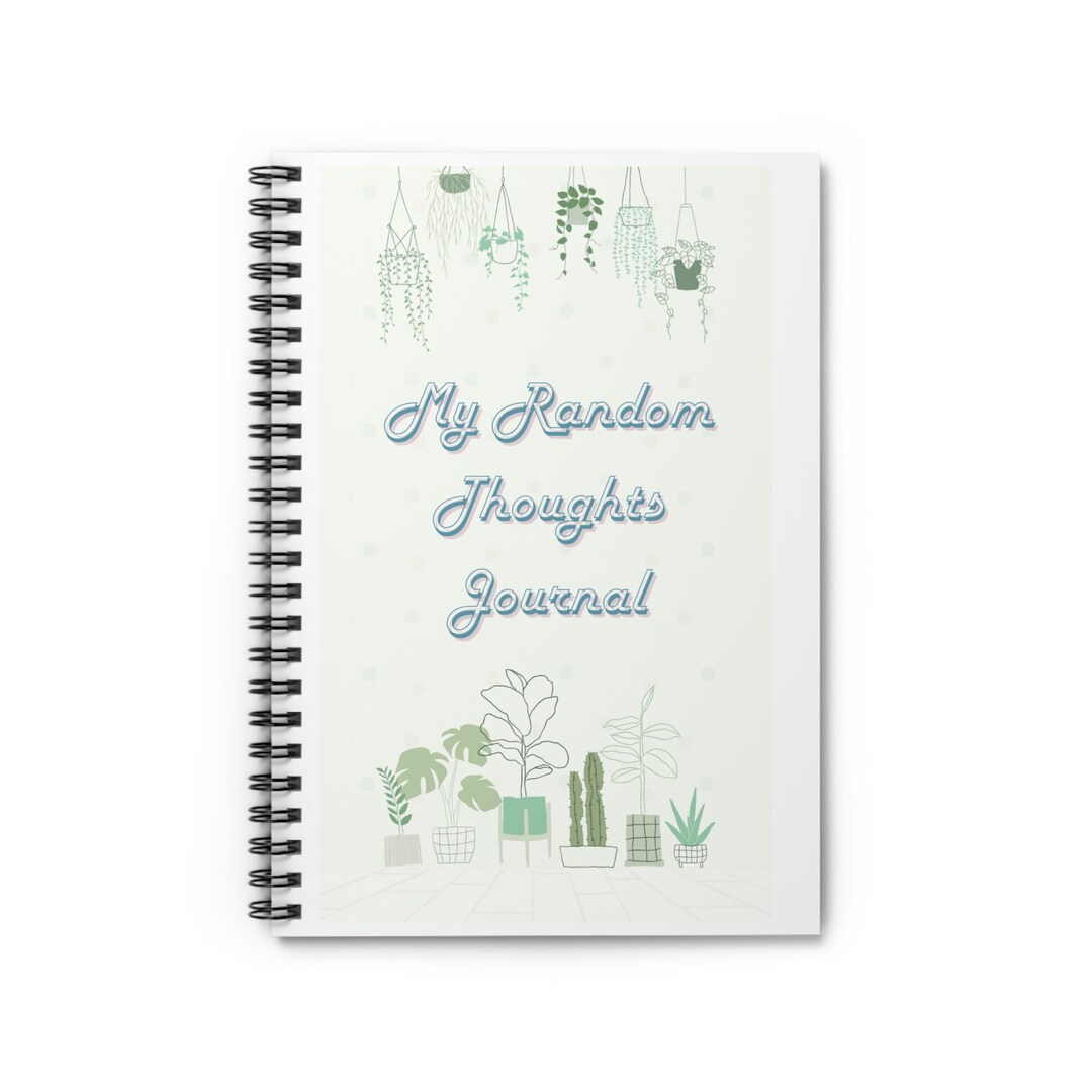 My Random Thoughts Journal Mental Health Journal Self Care - Etsy