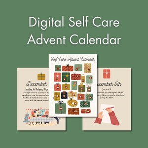 Self Care Digital Advent Calendar Christmas Self Care Advent Calendar ...