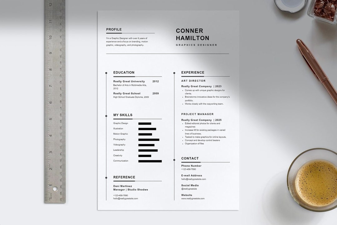 CV Resume Template, Teacher CV and Recruiters CV: Enhancing ...