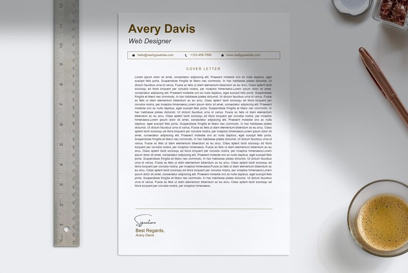 CV Resume Template, Student CV and Recruiters CV: Stylish and ...