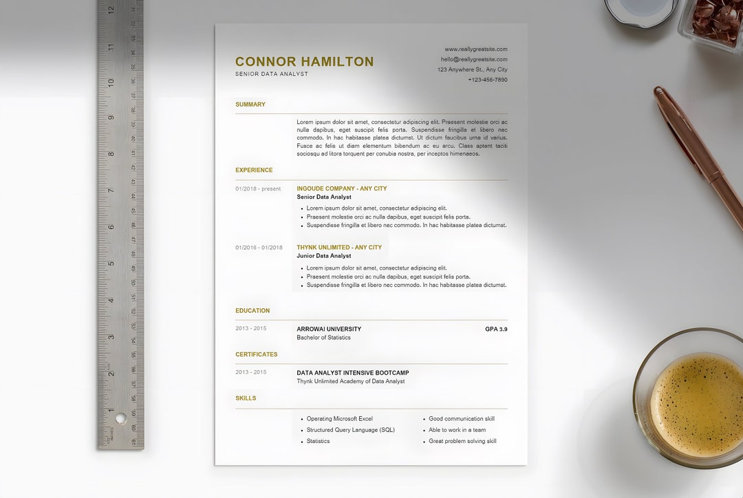 CV Resume Template, Nurse CV and Graduate CV: Effective Job ...