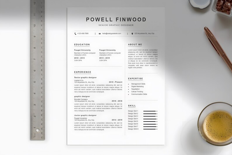 CV Resume Template, Administrator CV and Creatives CV: Building Modern ...