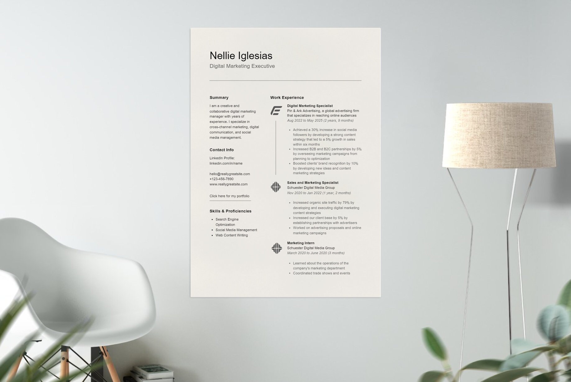 CV Resume Template, Creatives CV and Teacher CV: Stylish and Modern ...