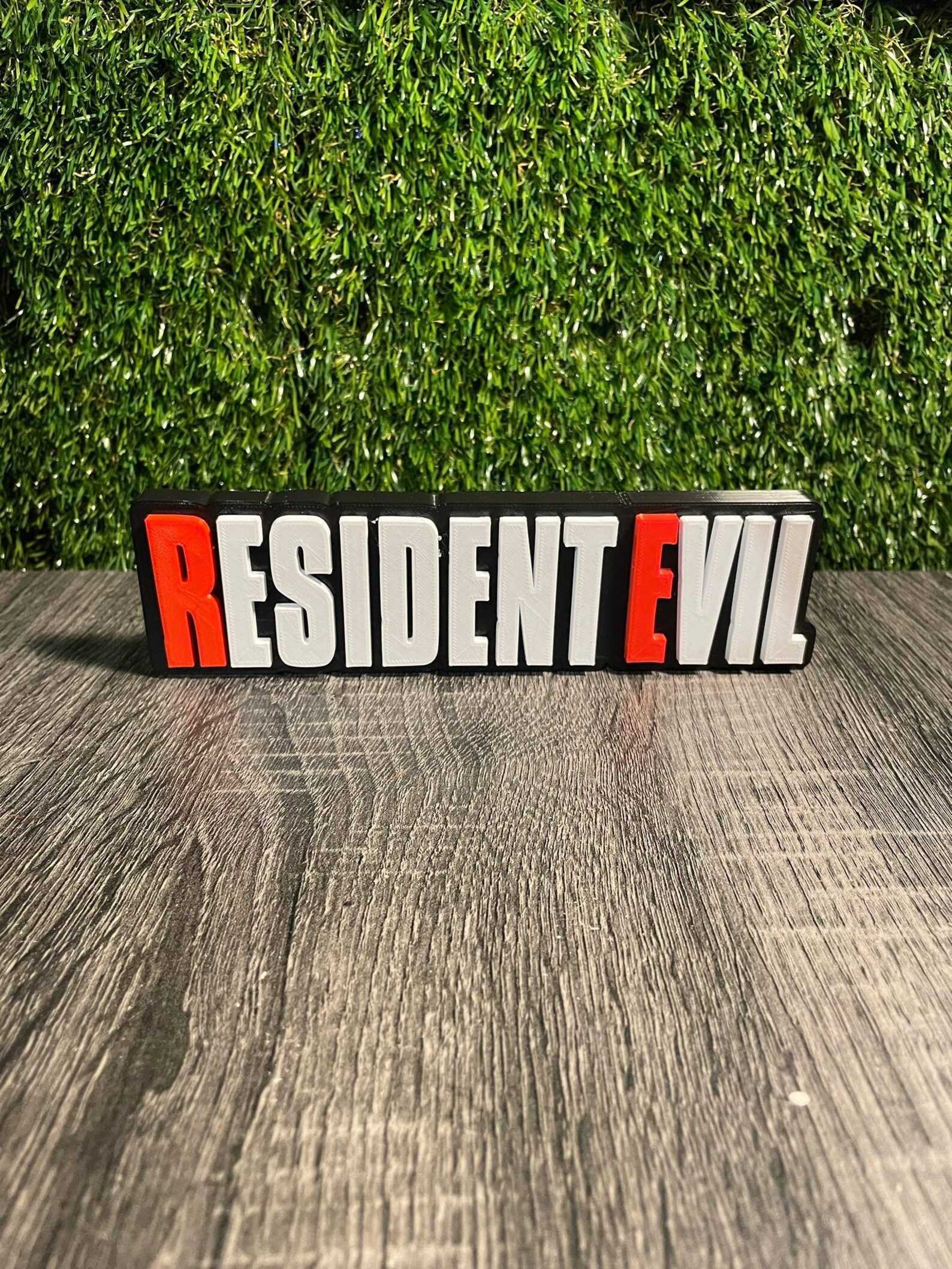 3D Printed Resident Evil Logo RE4 Logo Decor Retro Console - Etsy
