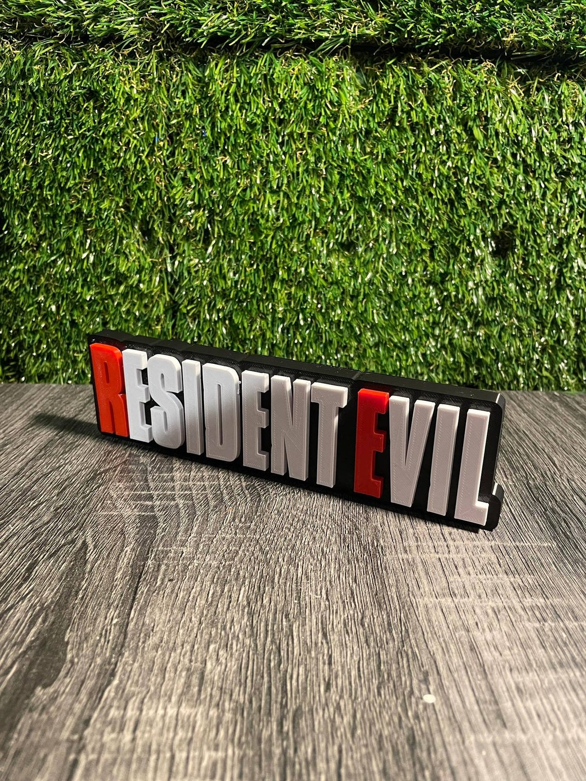 3D Printed Resident Evil Logo RE4 Logo Decor Retro Console - Etsy