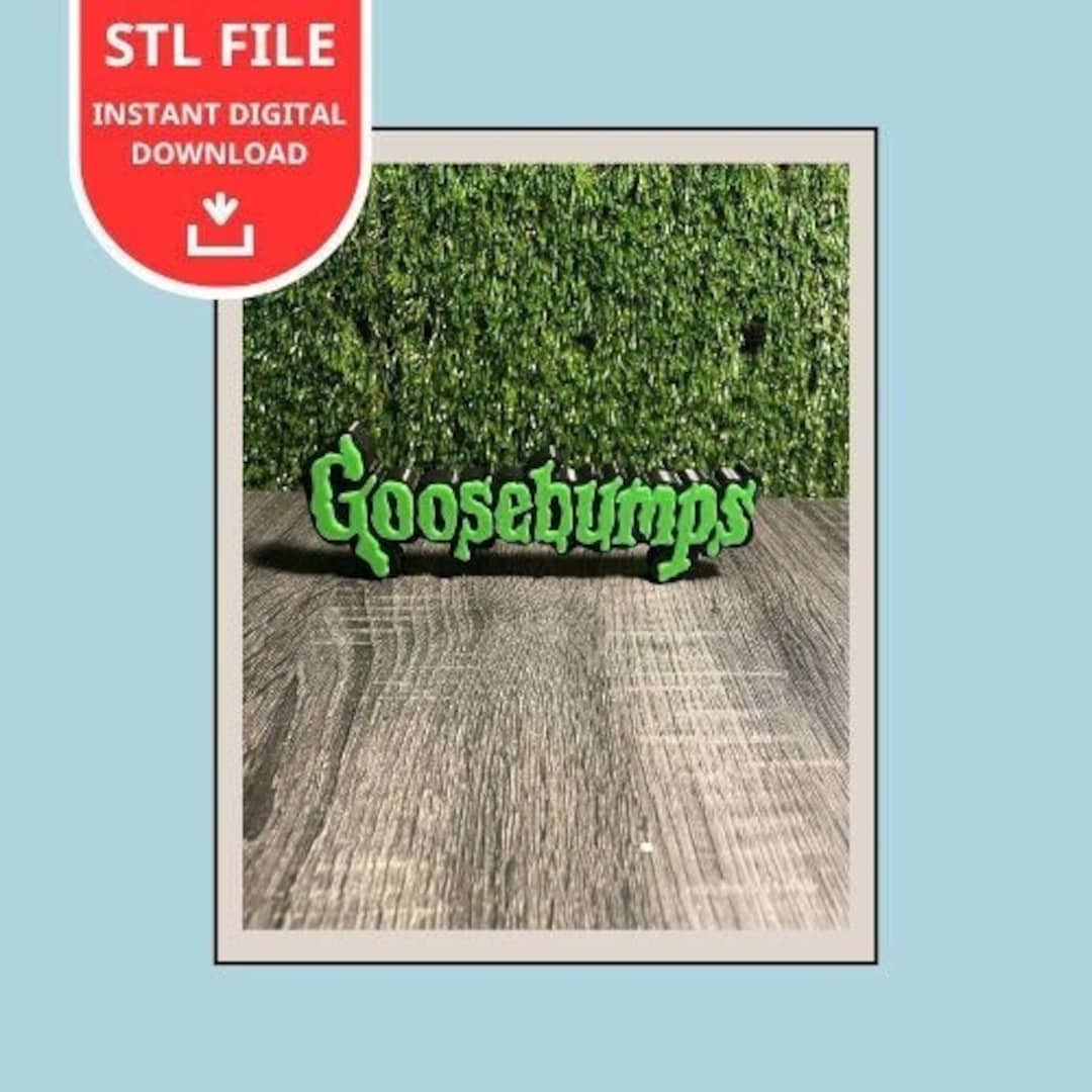 Goosebumps Logo (marvel Movie Logo Decor), 3D Print Digital Download ...