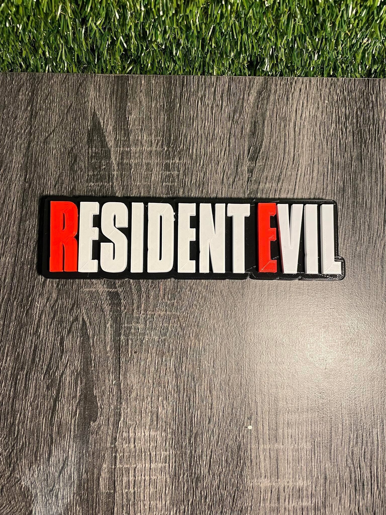 3D Printed Resident Evil Logo RE4 Logo Decor Retro Console - Etsy