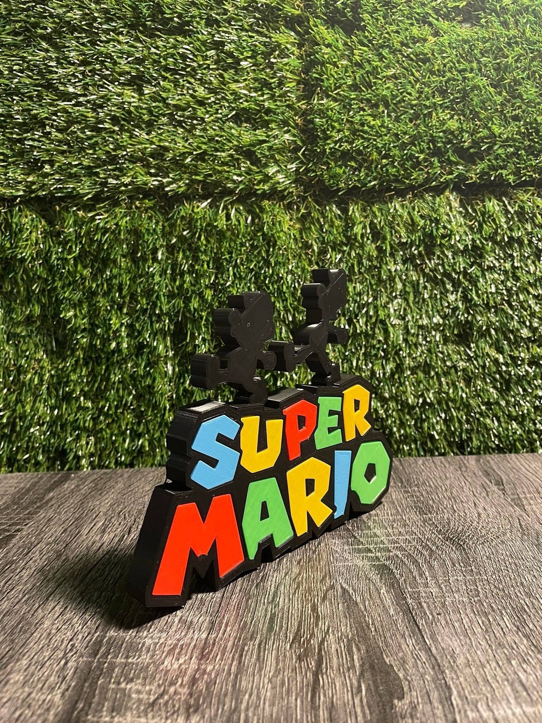 3D Printed Super Mario Logo super Mario mario& Luigi Logo - Etsy Canada