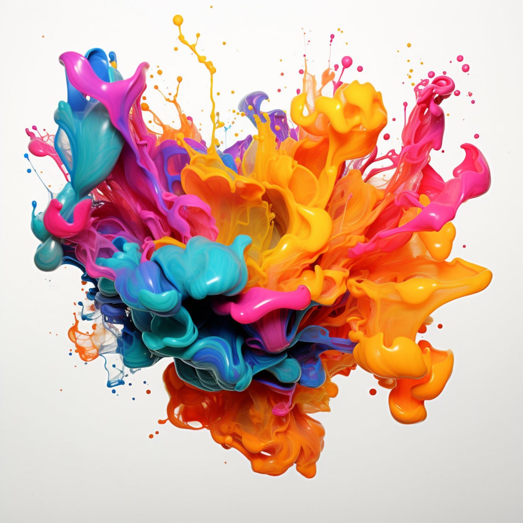 Color Splash Poster Art - Etsy