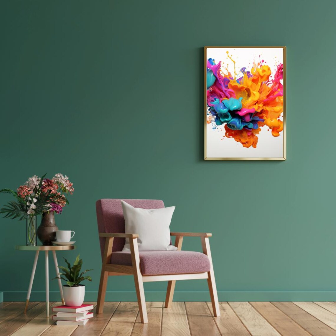 Color Splash Poster Art - Etsy