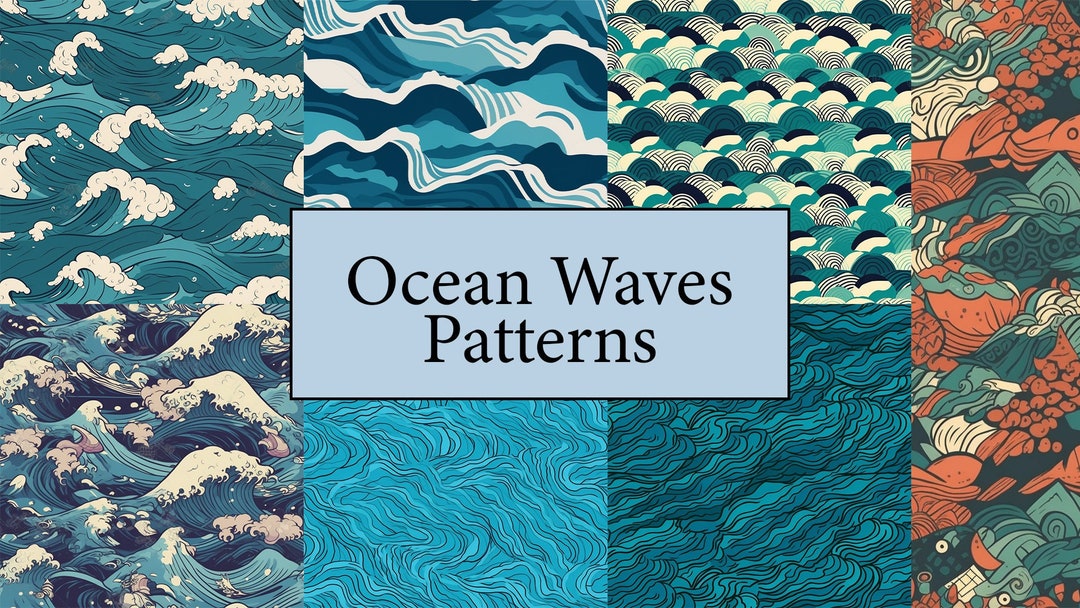 Ocean Waves Pattern! Digital Print - Etsy