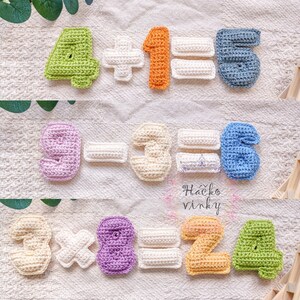 Crochet Numbers Pattern | Soft Plush Numbers | Crochet Math Signs ...