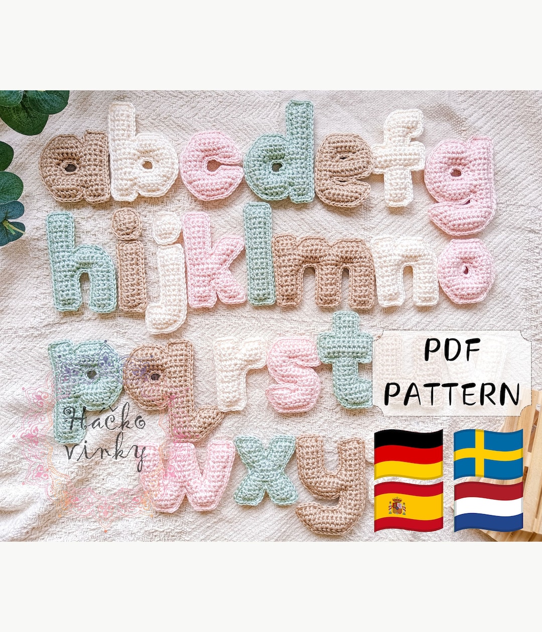 Crochet Lowercase Letters Pattern | Soft Plush Letters | Crochet ...