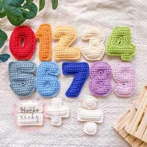 Crochet Numbers Pattern | Soft Plush Numbers | Crochet Math Signs ...