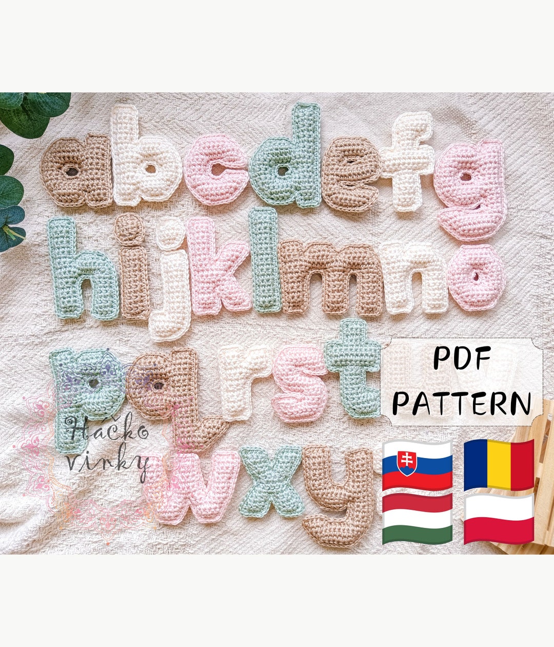 Crochet Lowercase Letters Pattern | Soft Plush Letters | Crochet ...