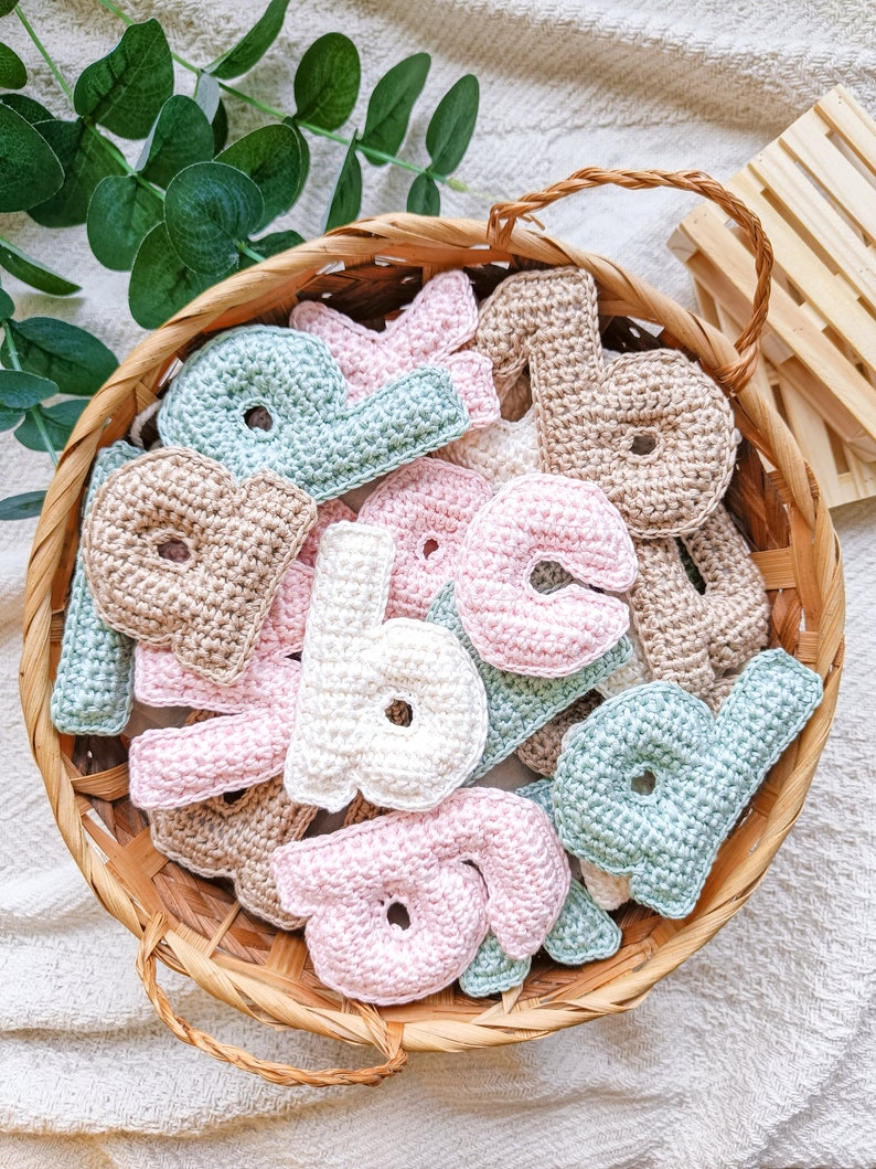 Crochet Lowercase Letters Pattern Soft Plush Letters Crochet Alphabet ...