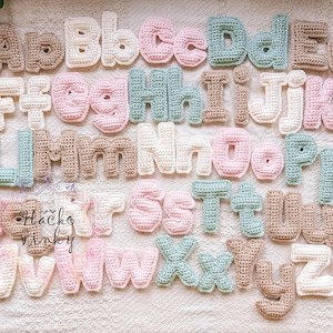 Crochet Lowercase Letters Pattern | Soft Plush Letters | Crochet ...