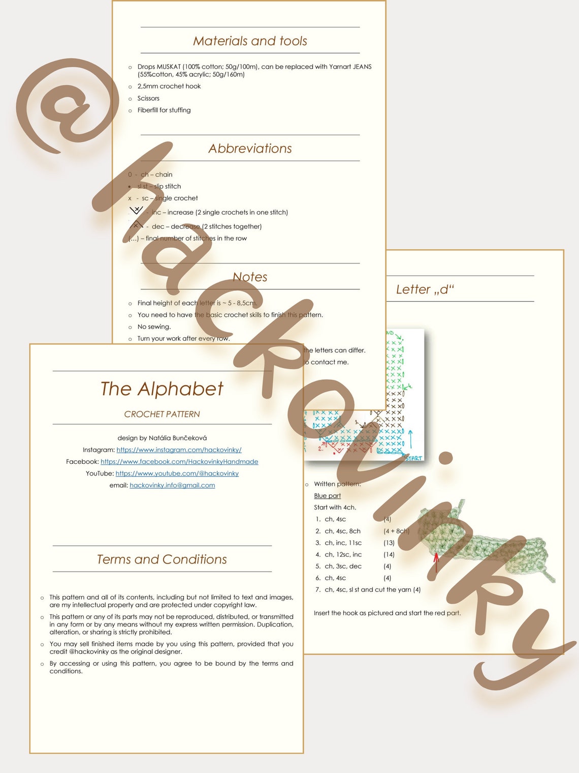 Crochet Lowercase Letters Pattern Soft Plush Letters Crochet Alphabet ...