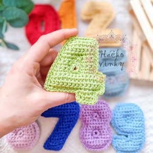 Crochet Numbers Pattern | Soft Plush Numbers | Crochet Math Signs ...