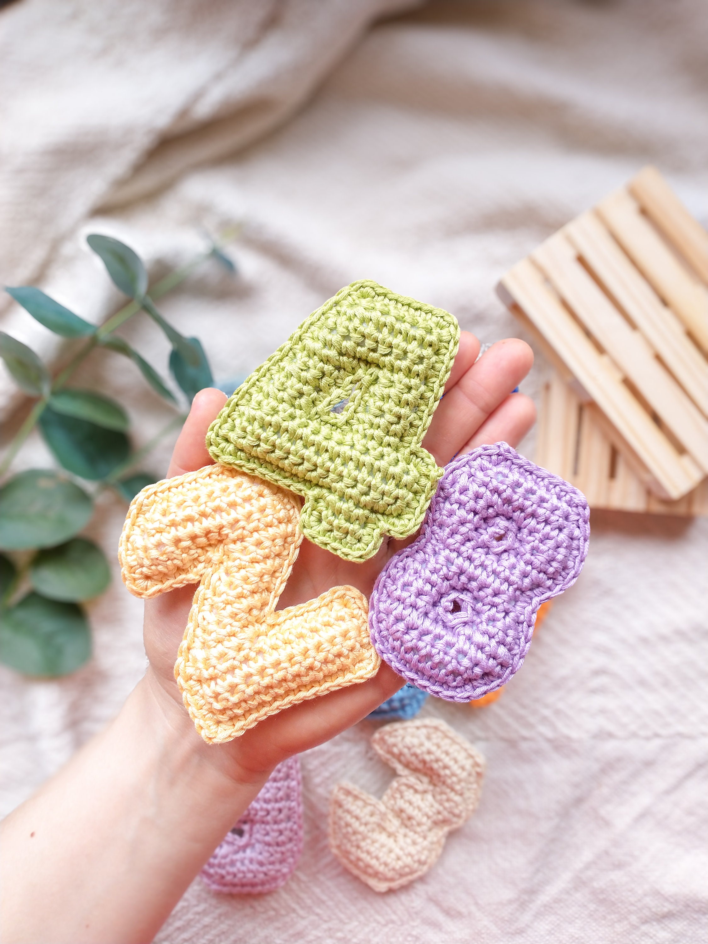 Crochet Numbers Pattern Soft Plush Numbers Crochet Math Signs Crochet ...