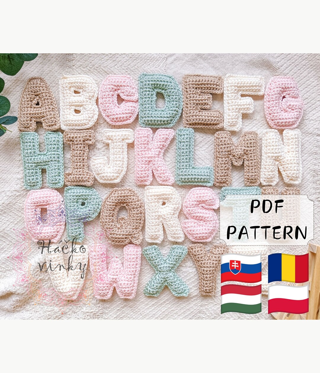 Crochet Uppercase Letters Pattern | Soft Plush Letters | Crochet ...