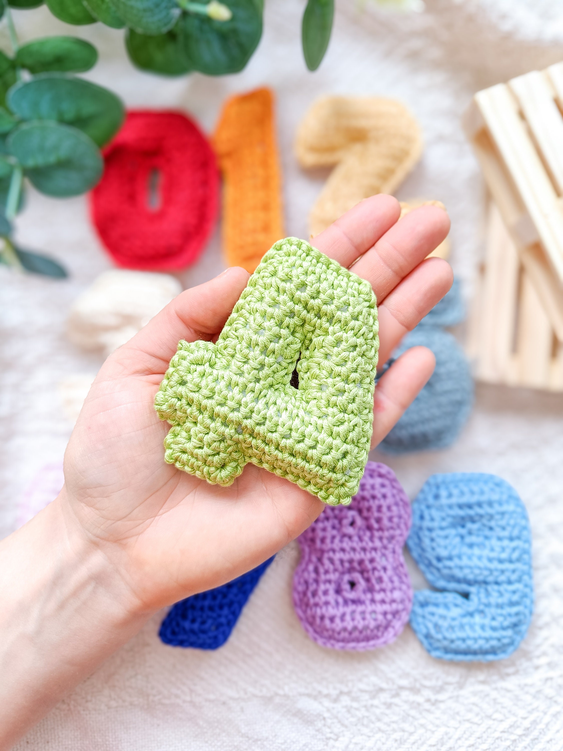 Crochet Numbers Pattern Soft Plush Numbers Crochet Math Signs Crochet ...