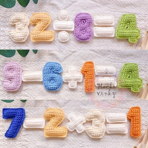 Crochet Numbers Pattern | Soft Plush Numbers | Crochet Math Signs ...