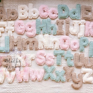 Crochet Lowercase Letters Pattern | Soft Plush Letters | Crochet ...